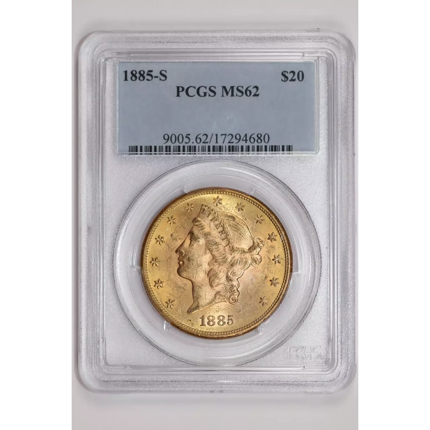 1885-S Double Eagles Liberty Head PCGS MS-62 - Coin Superstore LLC